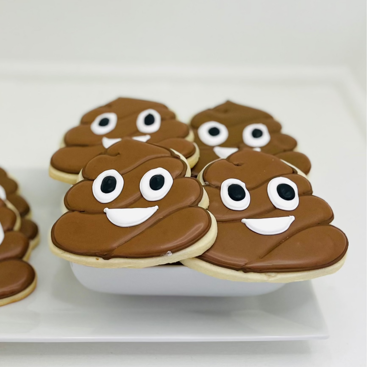 Poop Emoji Royal Iced Sugar Cookies – sweet escape cake company