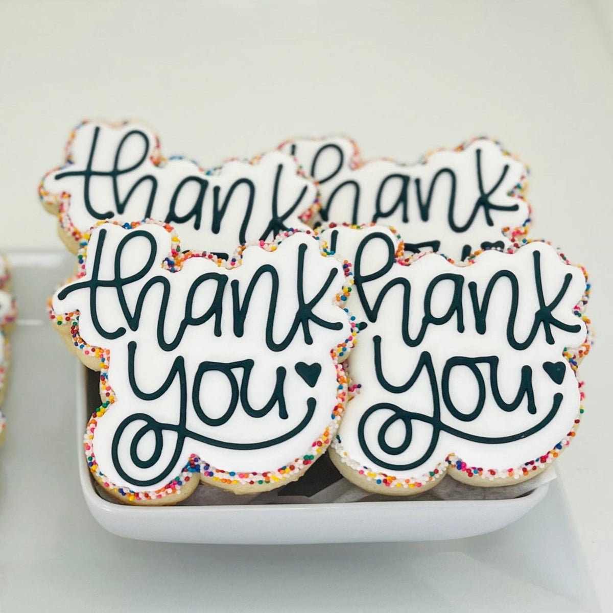 Thank You Royal Iced Sugar Cookies – sweet escape cake company